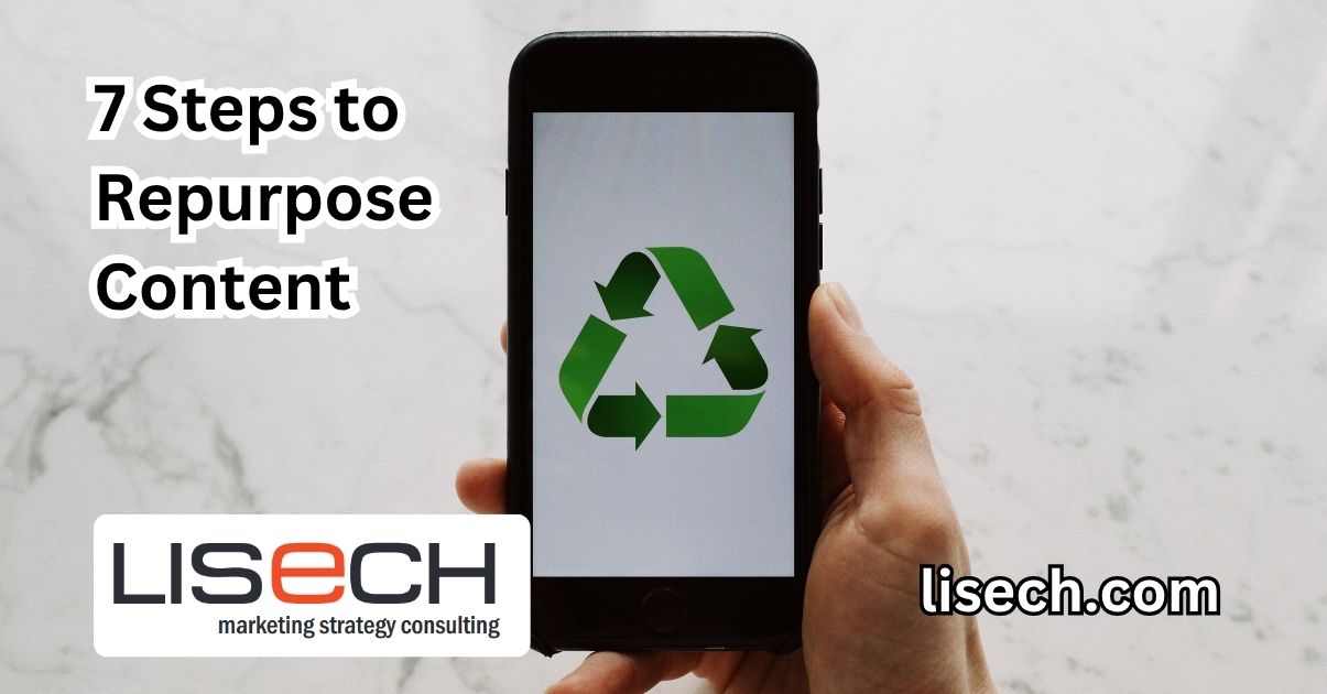 7 Steps to Repurpose Content - Lisech - Marketing Strategy Consulting